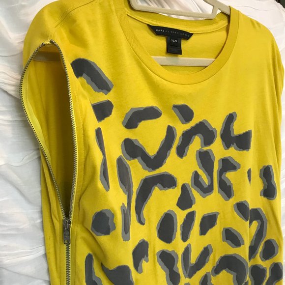 Tops | Marc Jacobs Yellow Leopard Top Tunic | Poshmark